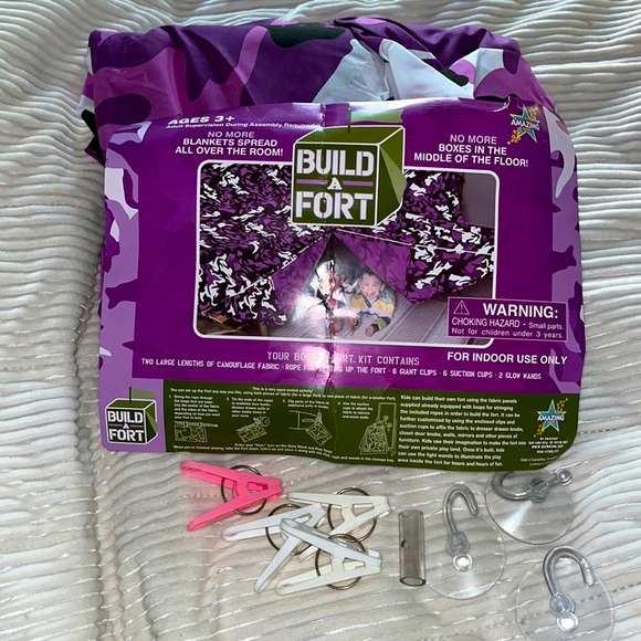 Toys | Build A Fort Purple Camo Playhouse Kit Preschool | Poshmark